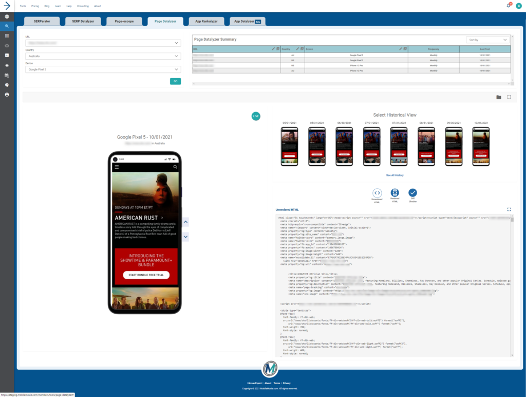 MobileMoxie Guides: Getting Started with the Page Datalyzer